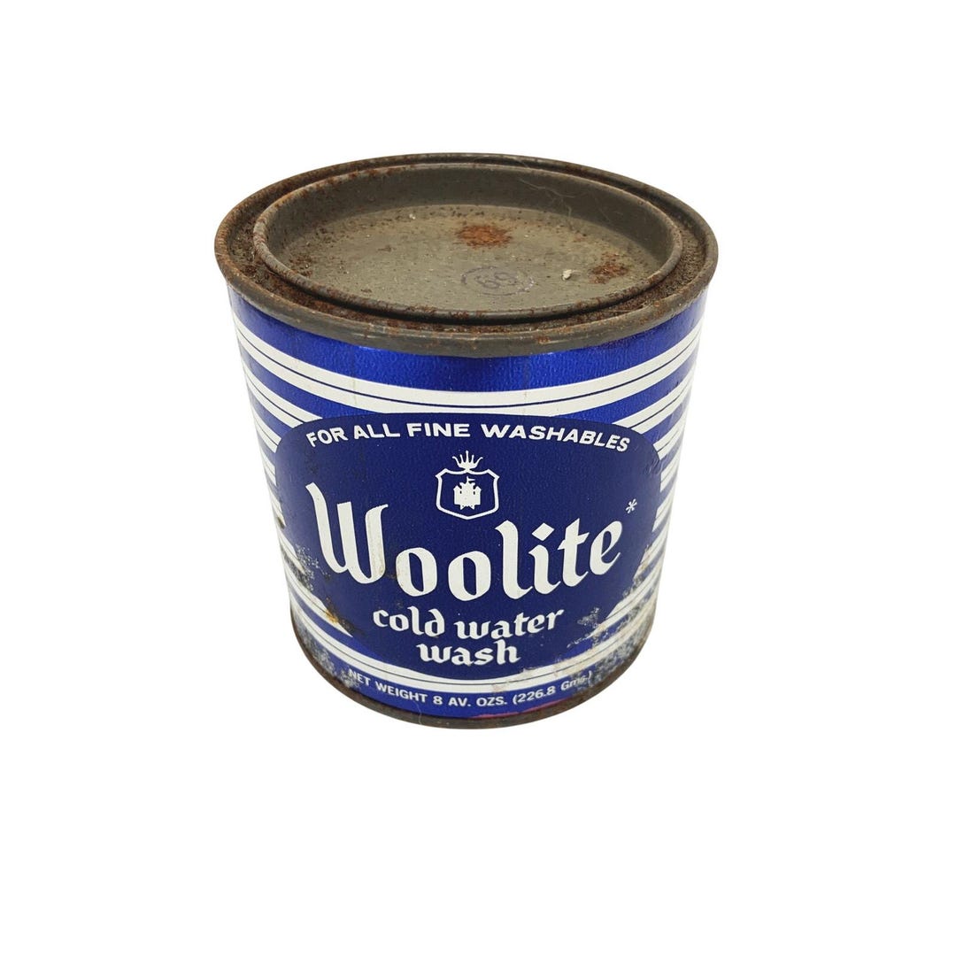 Vintage Woolite Cold Water Soap Tin - Great Blue and White Striped - Etsy