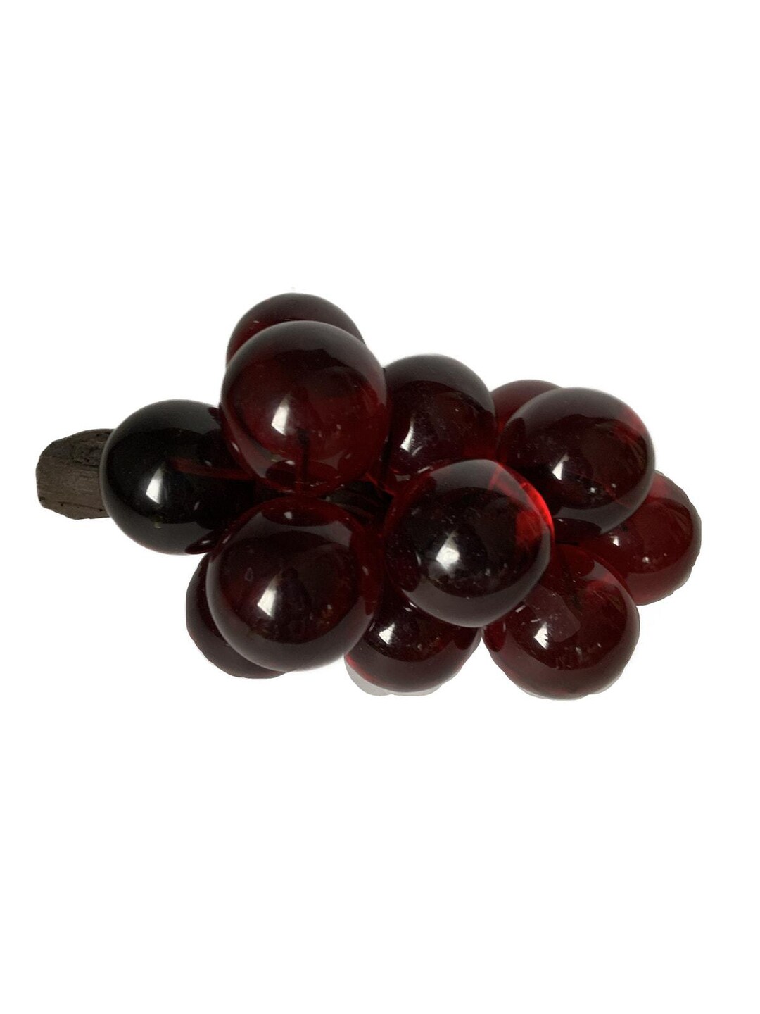 Vintage Mid Century Lucite Red Grapes Bunch Grape Cluster - Etsy
