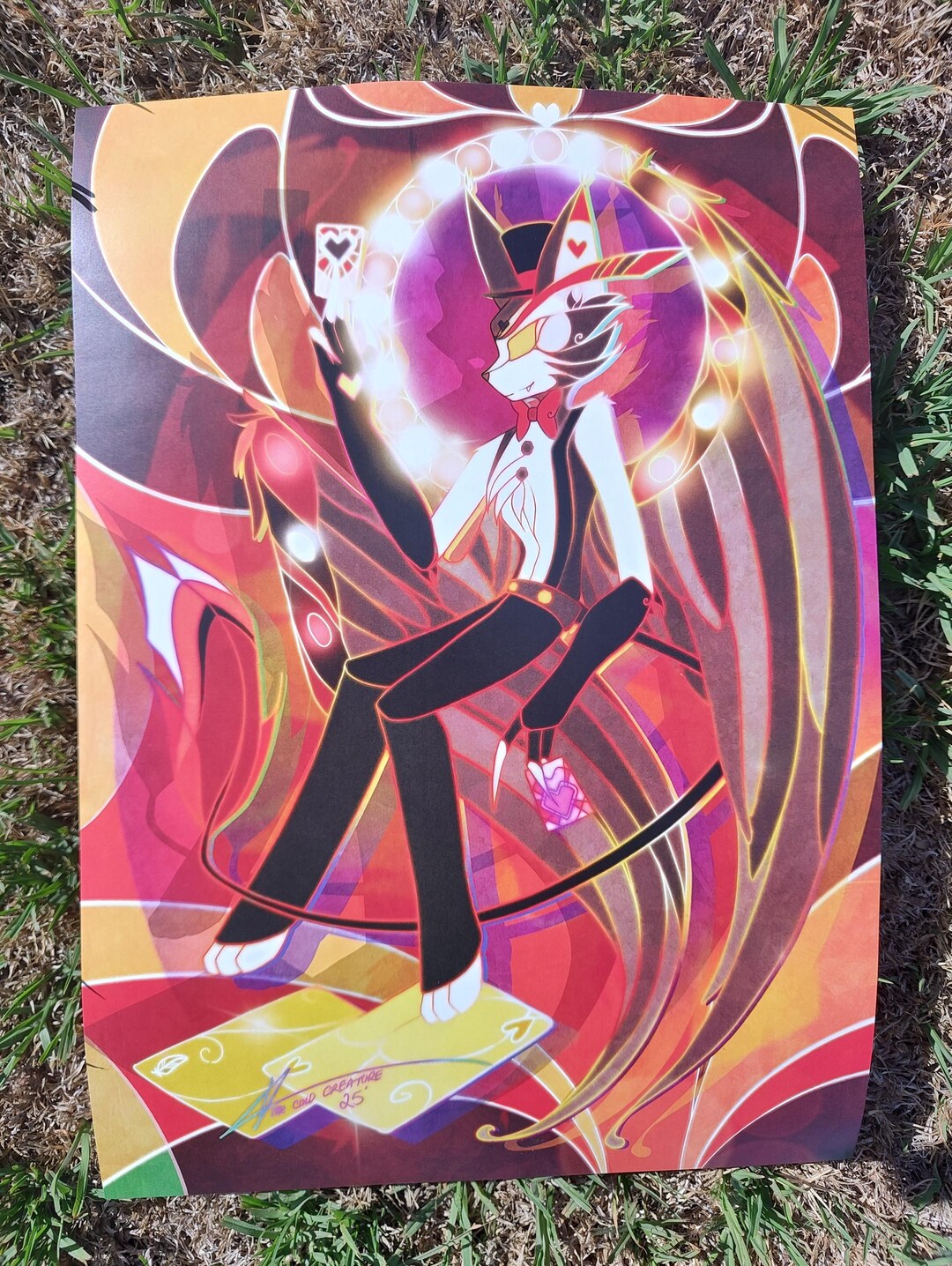 Husk Stained Glass - A3 Poster Print Artwork - Hazbin Hotel - Husker - Etsy