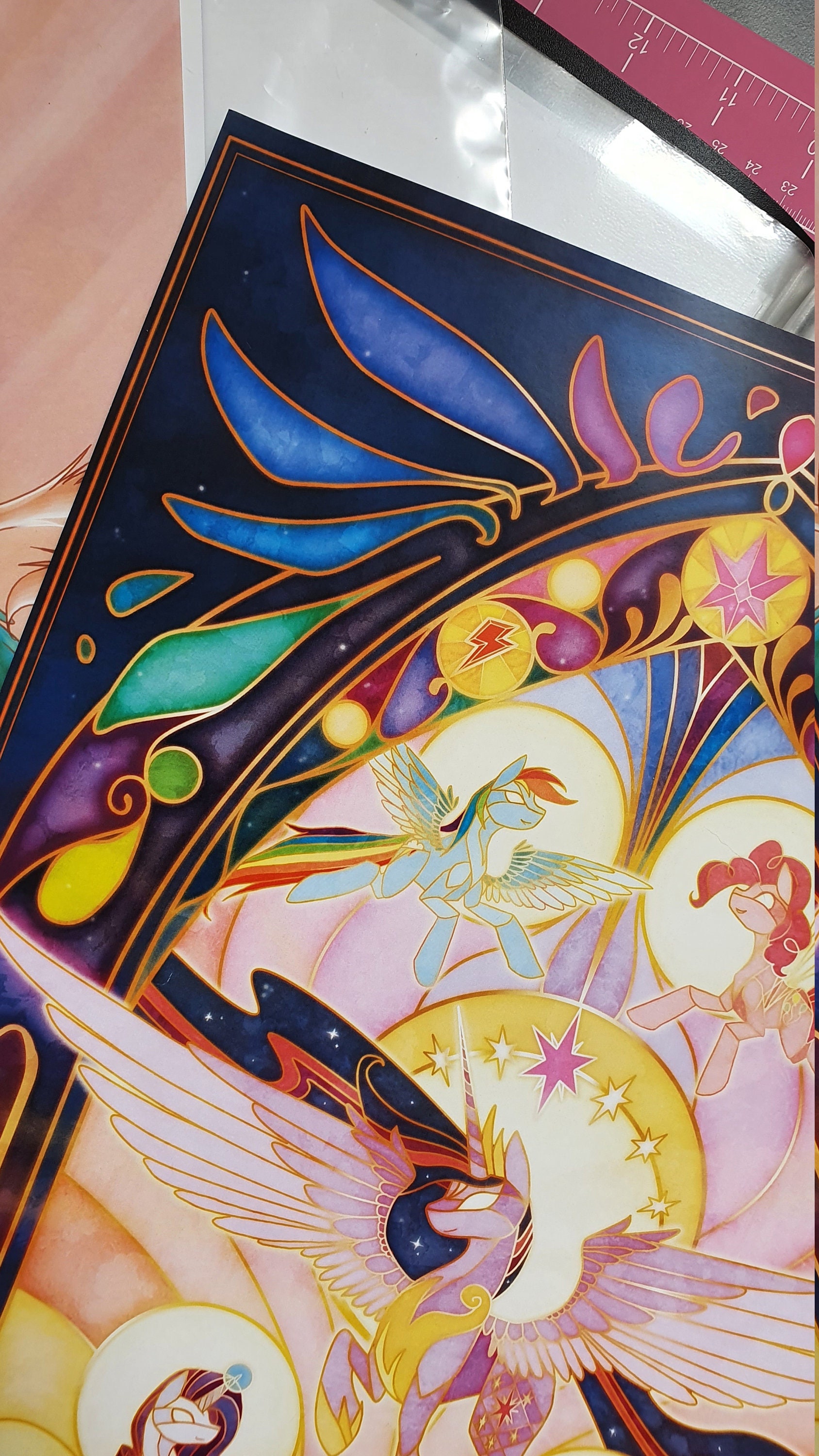 Friendship is Magic MLP Stained Glass A3 Print - Etsy