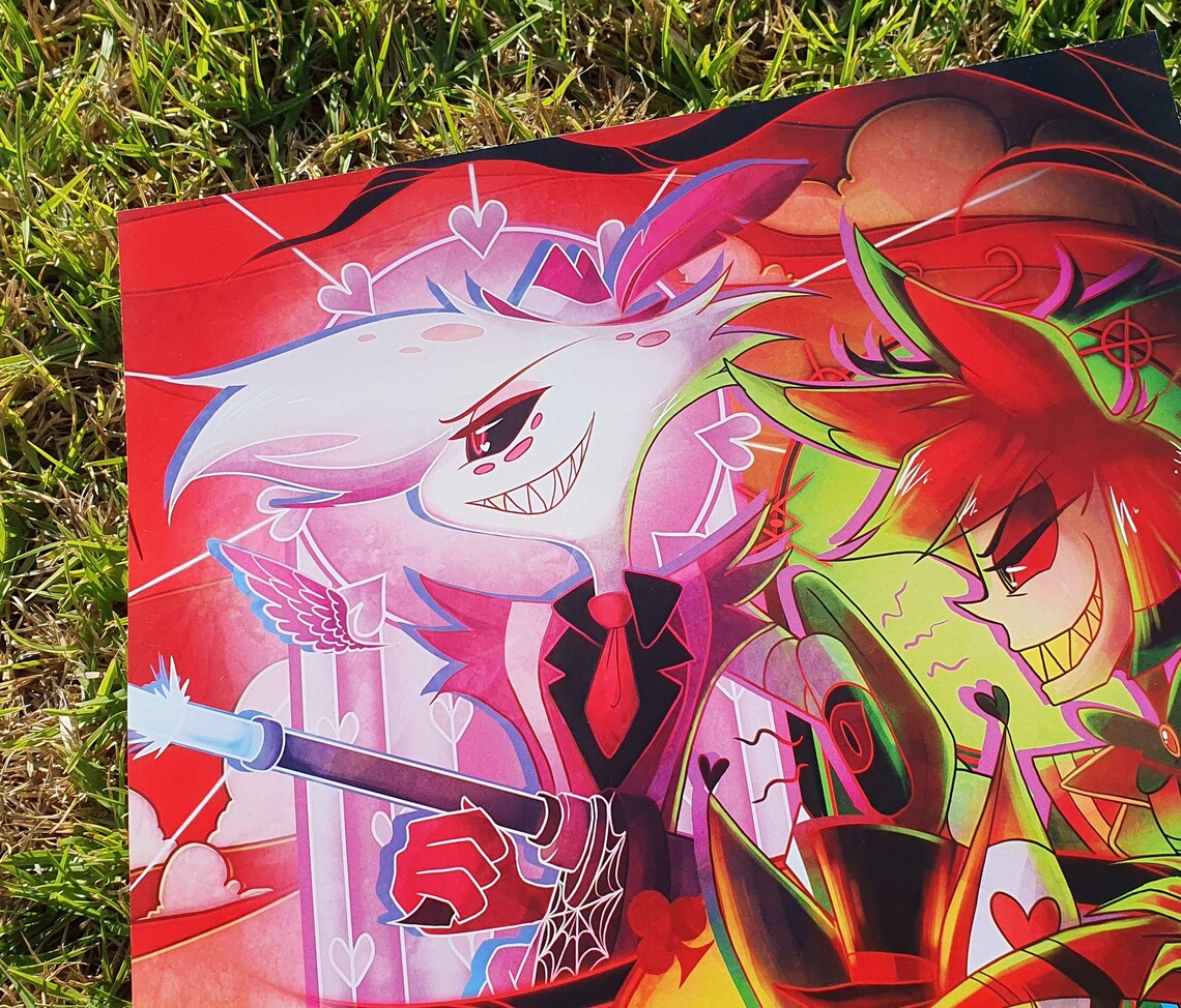 Angel Husk and Alastor A3 Poster Print Hazbin Hotel - Etsy