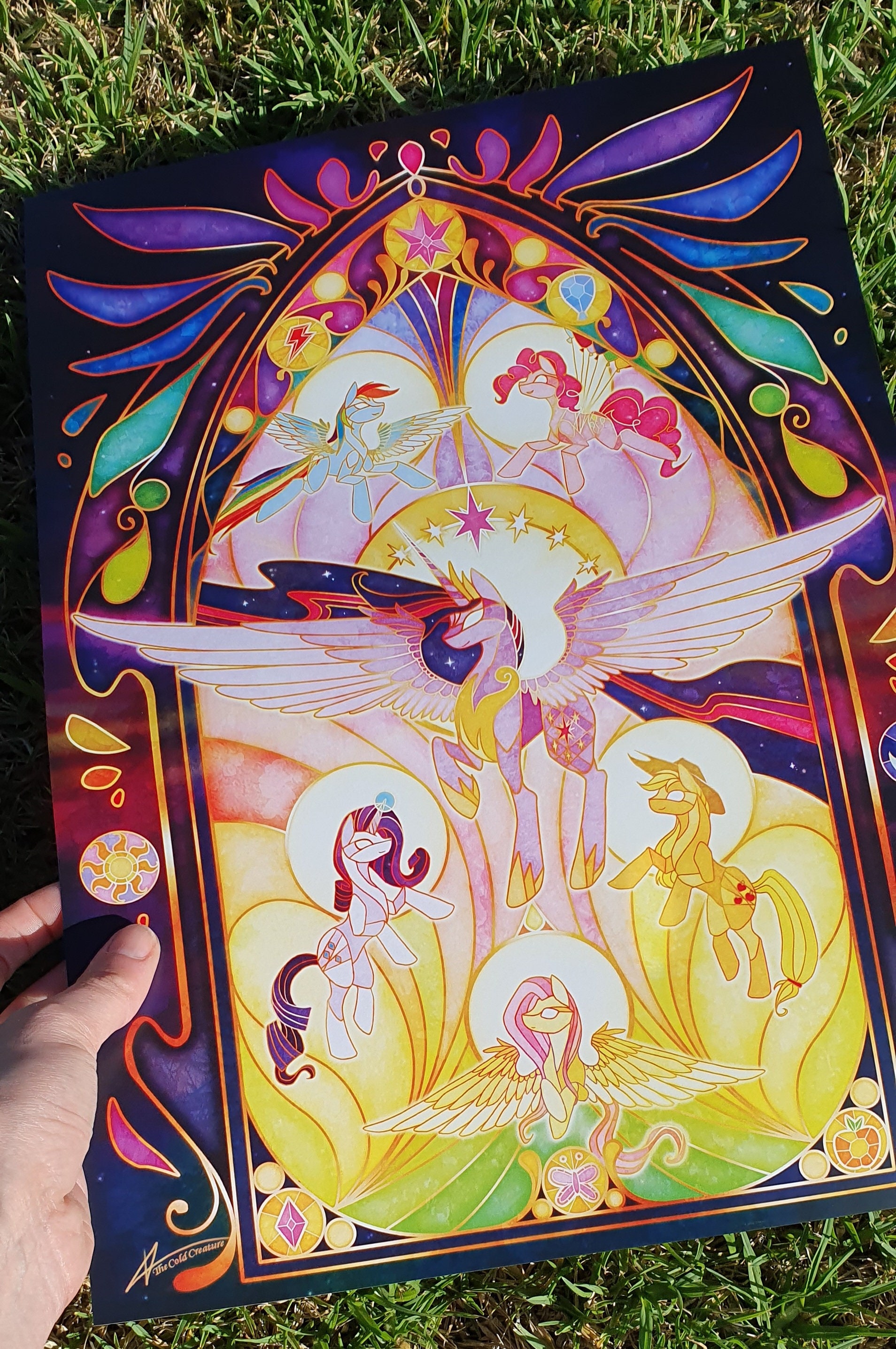 Friendship is Magic - MLP Stained Glass A3 Print - Etsy