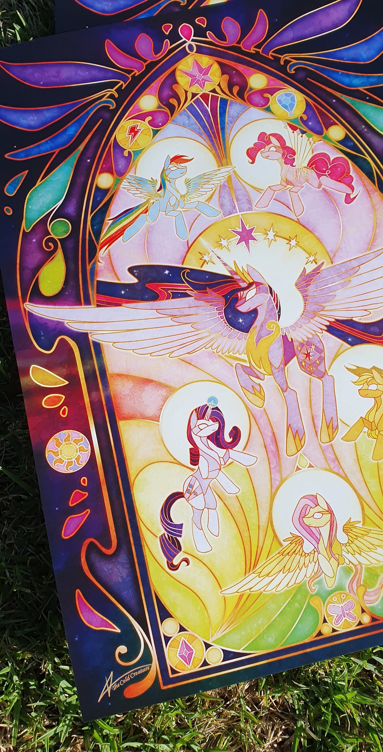 Friendship is Magic - MLP Stained Glass A3 Print - Etsy