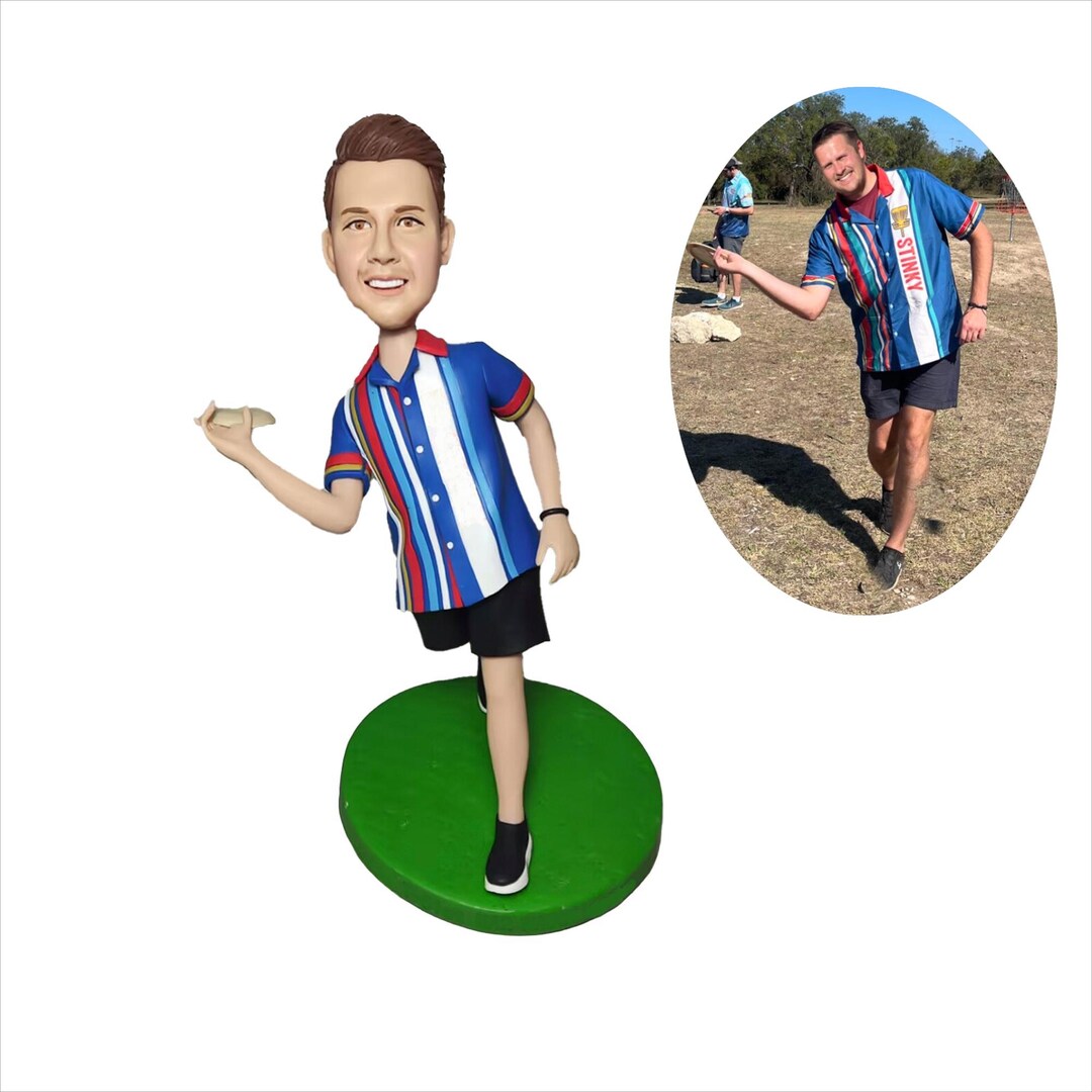 Custom Golf Bobbleheads,personalized Disc Golf Player Figurine With ...