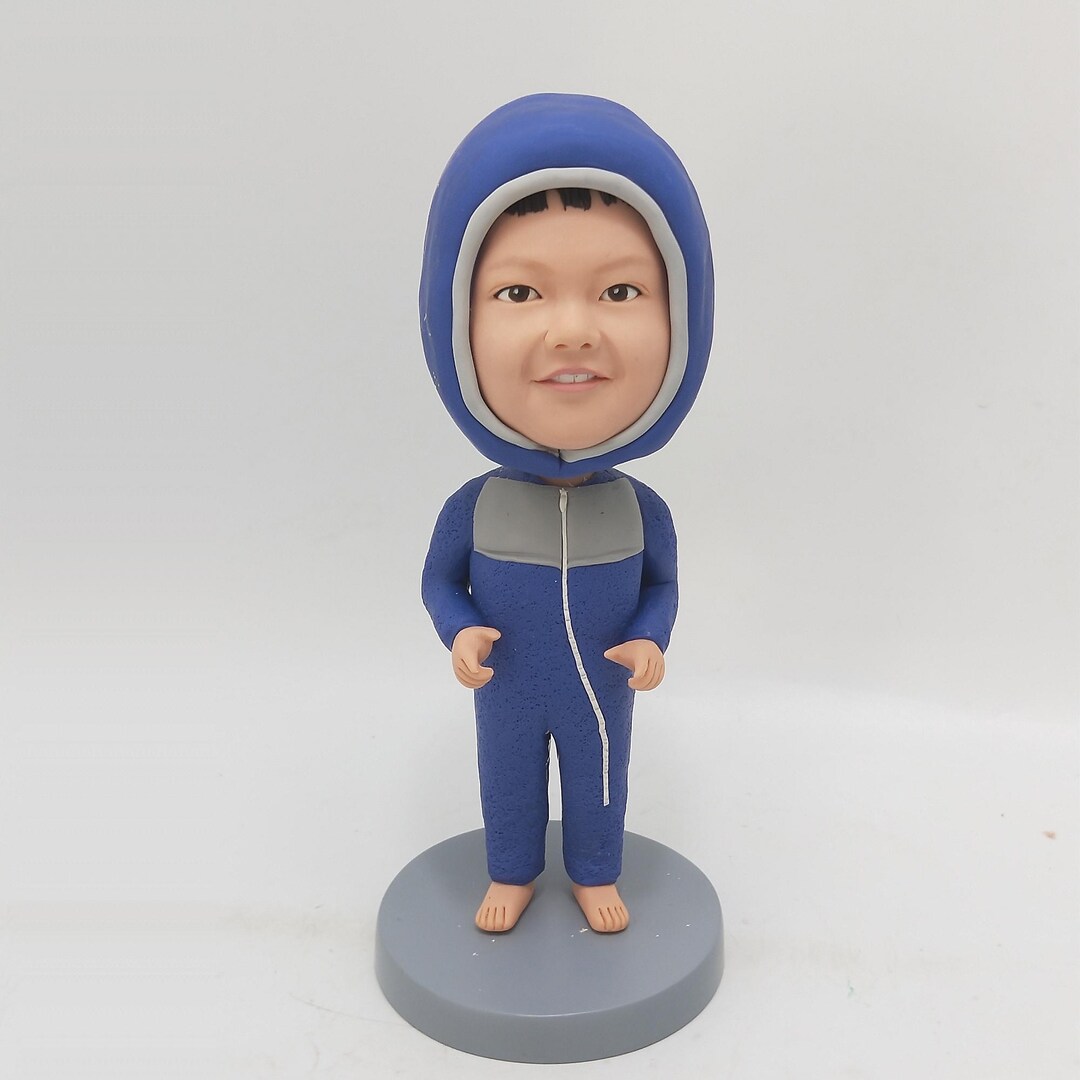 Custom Bobblehead Adorable With a Hat On,gorgeous Baby Playing Custom ...