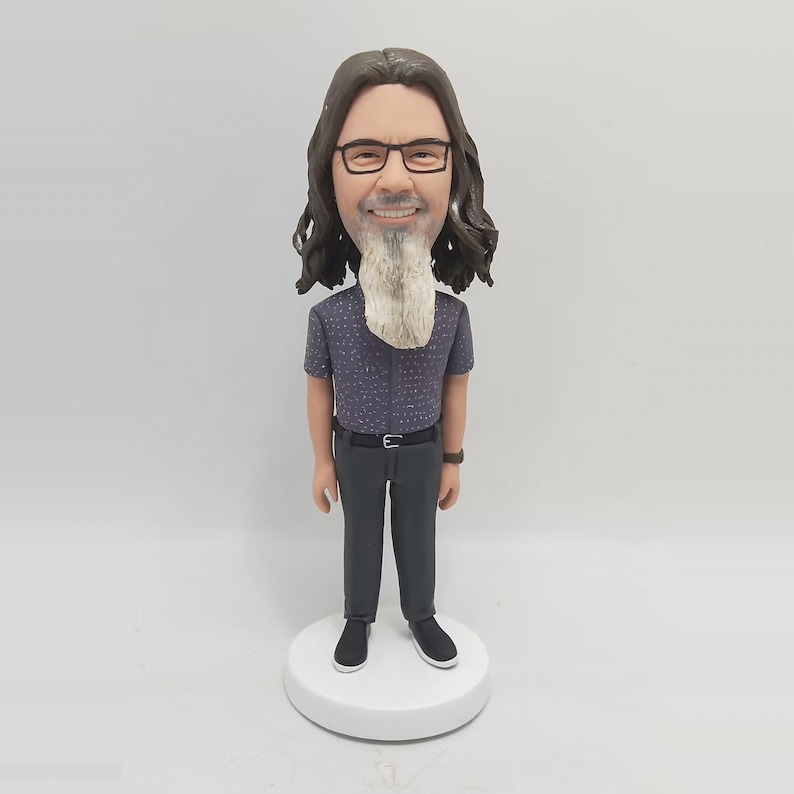 Custom Father Bobblehead: Personalized Polymer Clay Figurine - Etsy