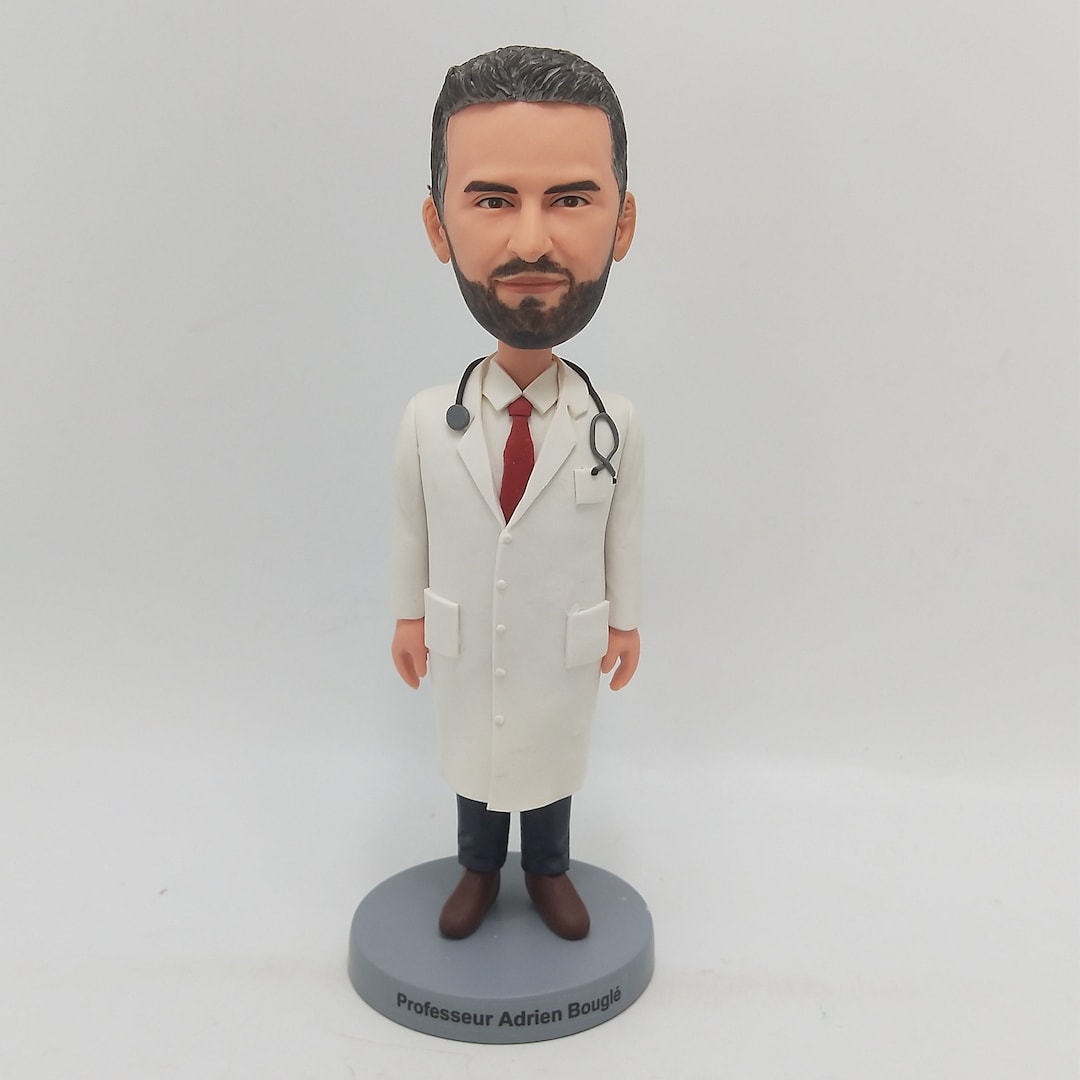 Custom Doctor Bobblehead in Lab Coat,graduation Bobbleheads,bobblehead ...