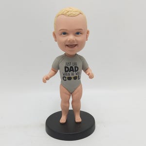 Custom Bobblehead Adorable With the Bottle, Gorgeous Baby Playing ...