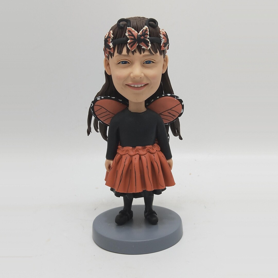 Custom Bobblehead Adorable With Wings, Gorgeous Baby Playing Custom ...