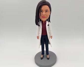 Custom Female Doctor Bobblehead Sculpt Yourself, Custom Doctors ...