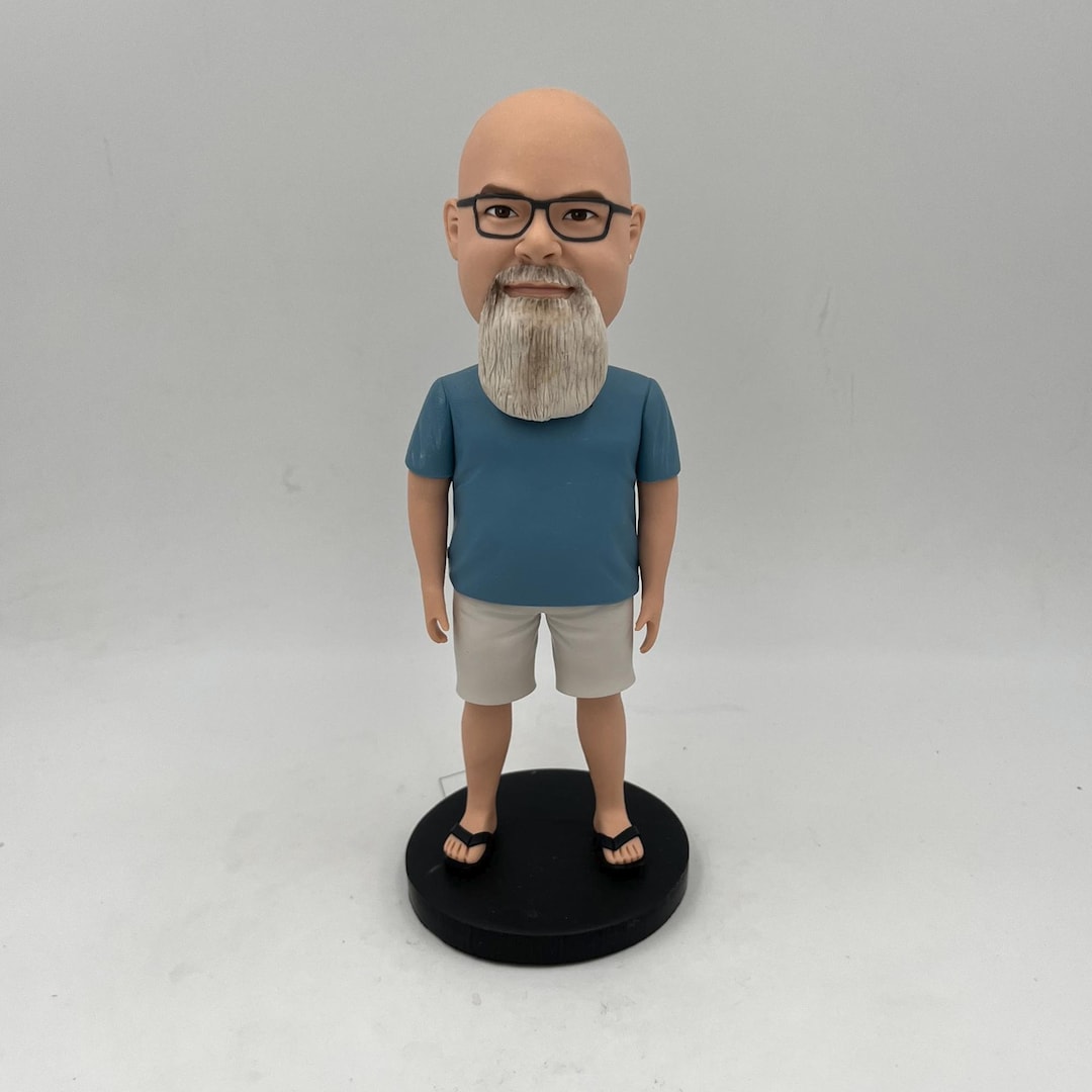 Custom Bobbleheads With Long Beard,custom Grandfather Bobblehead,custom ...
