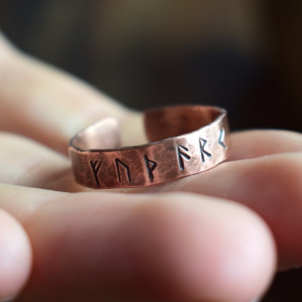 Rune Wedding Ring - Etsy