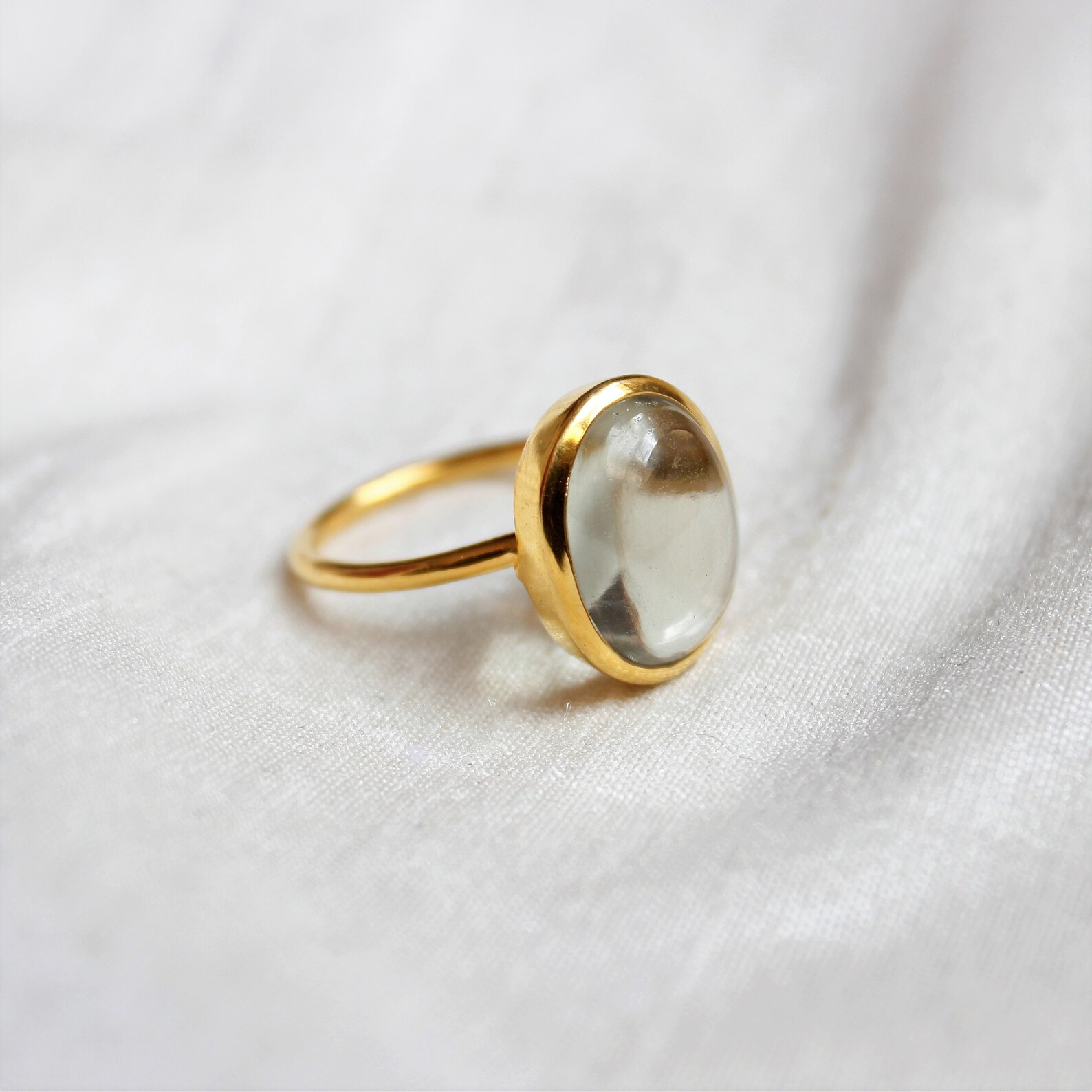Rock Crystal Ring, Clear Crystal Ring, Crystal Quartz Ring, Sterling ...