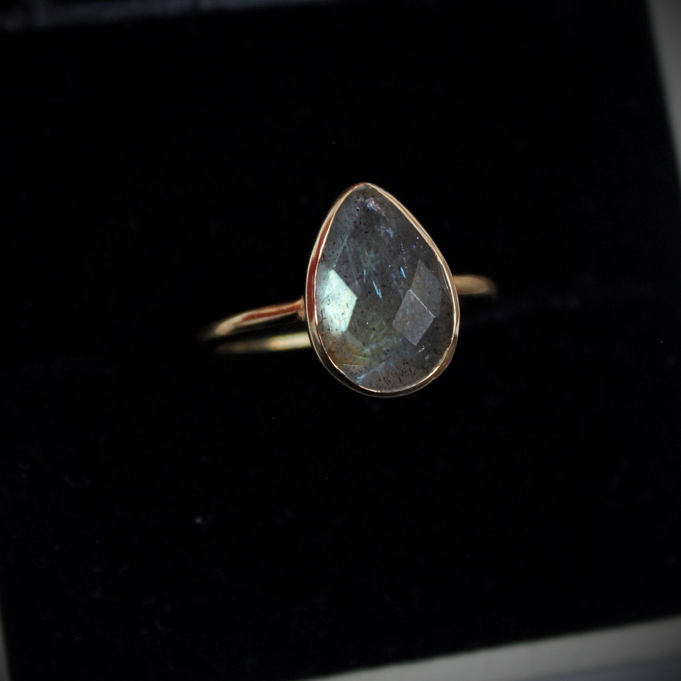 Labradorite Ring 925 Sterling Silver Ring Gold Plated Ring | Etsy