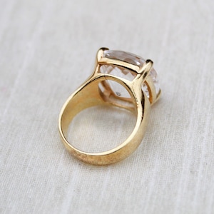 Crystal Ring Clear Crystal Ring Rock Crystal Ring 925 - Etsy