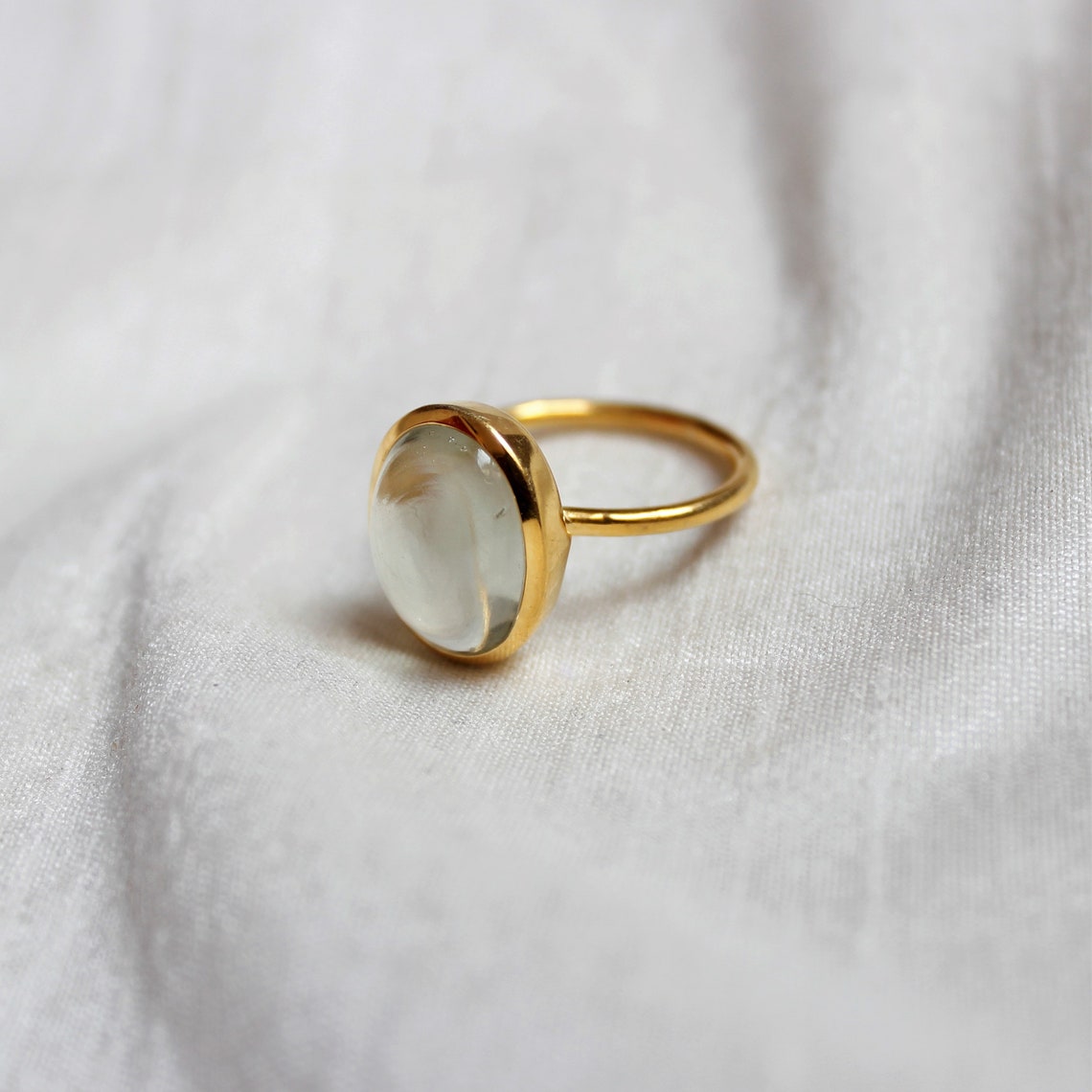 Rock Crystal Ring Clear Crystal Ring Crystal Quartz Ring - Etsy