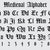 Medieval Alphabet, Medieval Font, King Font, Old Alphabet, Svg/png/dxf ...
