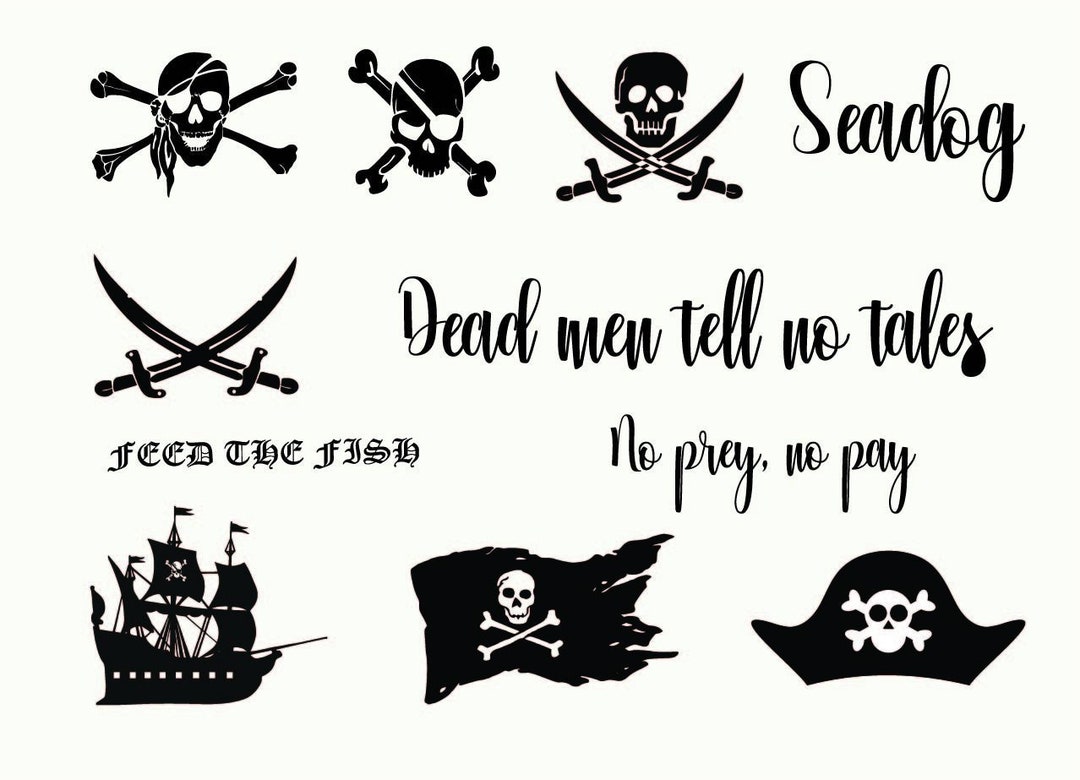 PIRATE SVG BUNDLE, Pirate Clipart Bundle, Pirate Svg Files for Cricut ...