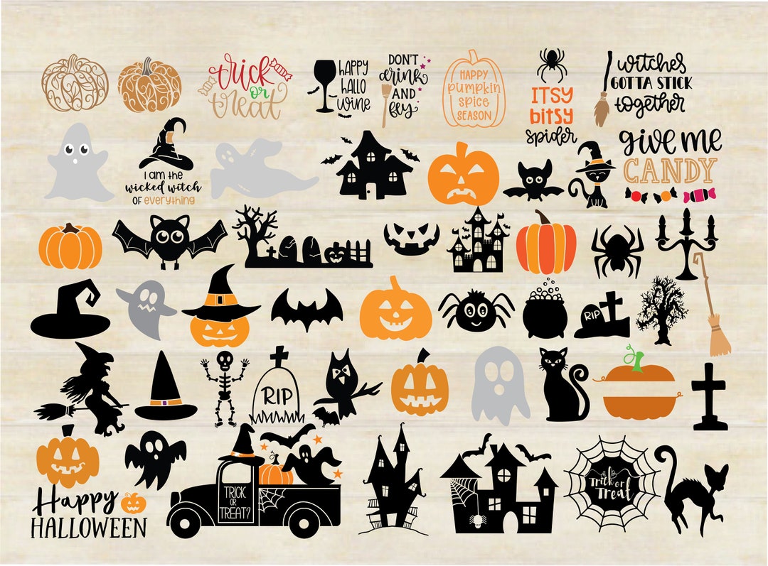 HALLOWEEN MEGA BUNDLE, 114 Designs, Instant Download, Halloween Witch ...