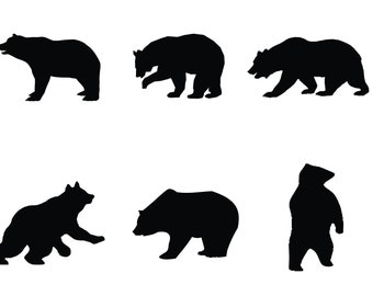 Bear Family Svg Bundle, Bear Svg, Mama Bear Svg, Papa Bear Svg, Baby ...
