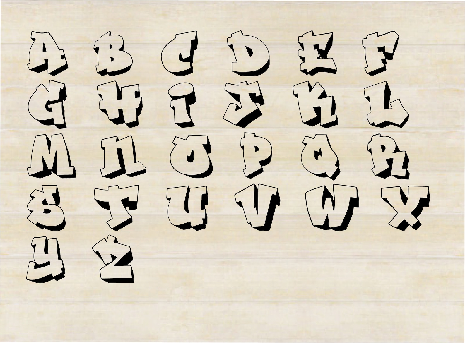 Fresh Prince Graffiti Transparent Font, Graffiti Alphabet, Graffiti ...