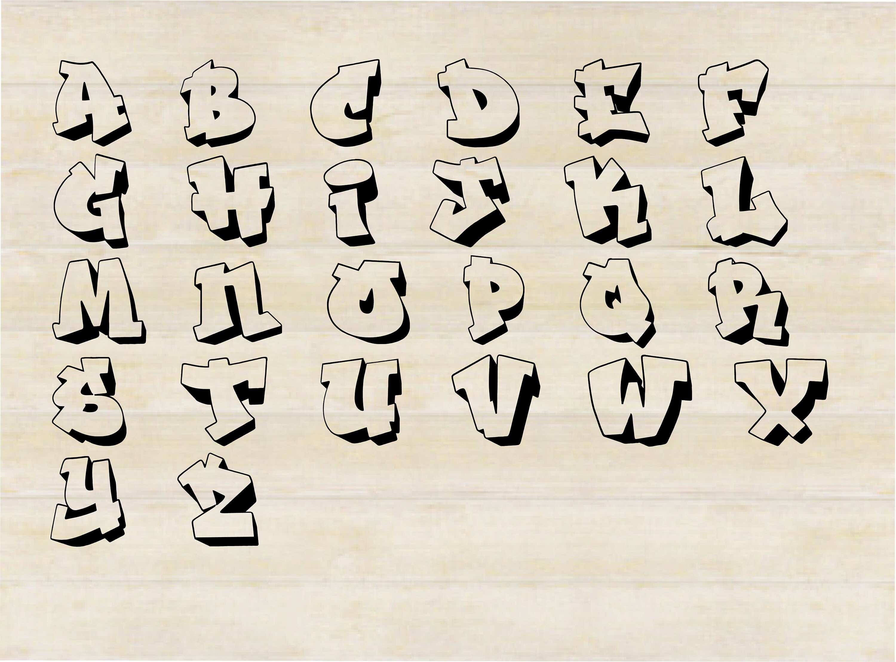 Fresh Prince Graffiti Transparent Font, Graffiti Alphabet, Graffiti ...