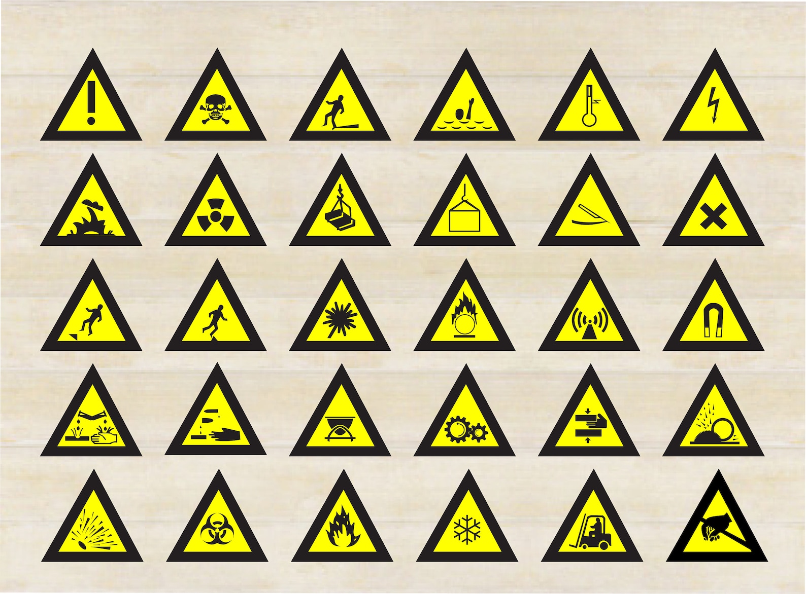 Gefahrenzeichen SVG, Warnschilder, Strahlen, Achtung, Giftig, Zeichen ...