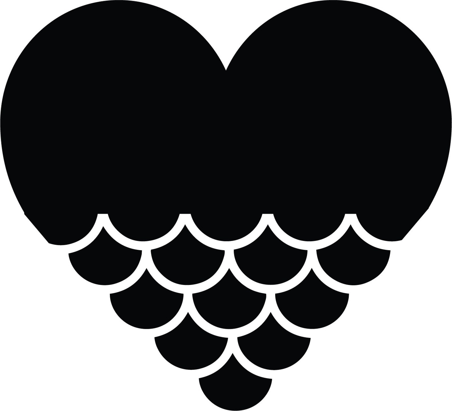 Mermaid Heart SVG Mermaid Heart Bundle 3 Scales Heart | Etsy