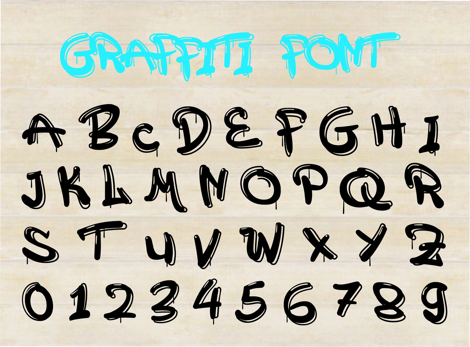 GRAFFITI ART FONT Svg and Png Graffiti Alphabet Svg Graffiti - Etsy