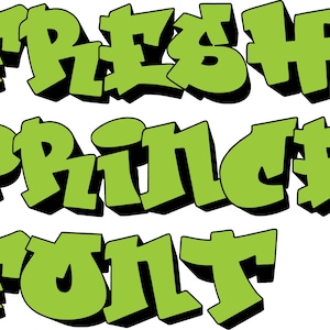 Fresh Prince SVG, Fresh Prince Font Graffiti, Art of Fresh Prince ...