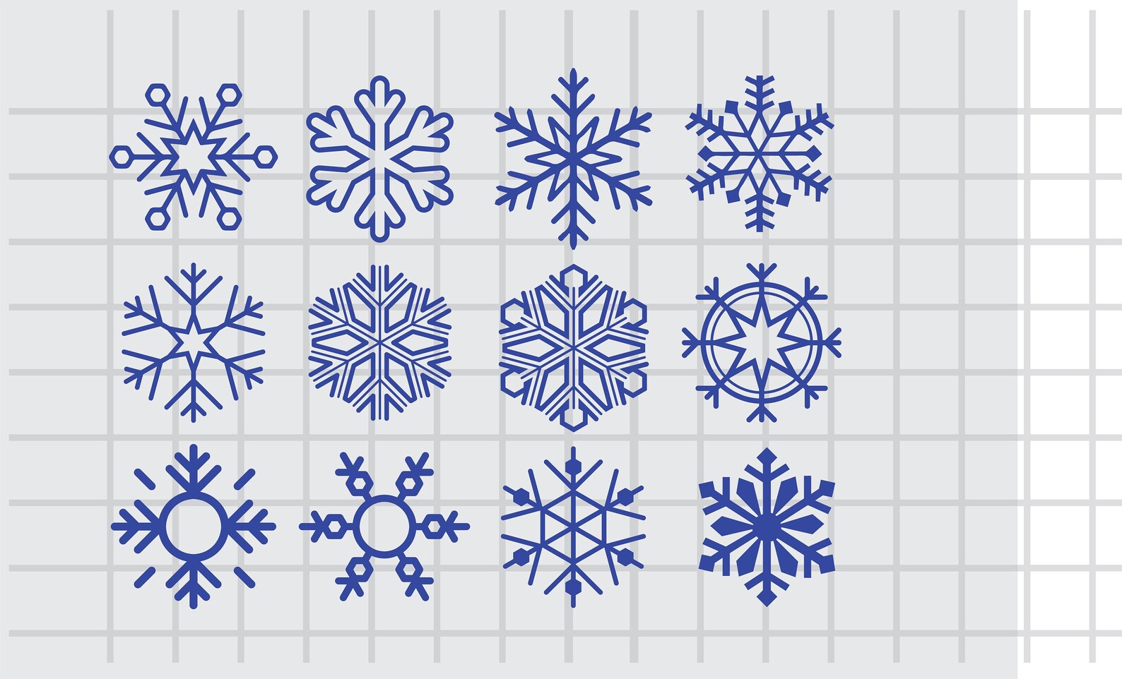Snowflakes Svg Snowflake Bundle Snowflake Clipart Cut File - Etsy