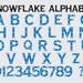 Snowflake Alphabet, Snowfake Font, Snowflake Clipart, Svg/png/dxf/ai ...