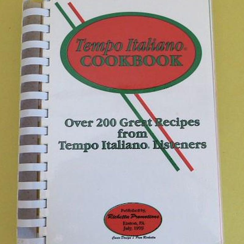 Italian Cookbooks - Etsy