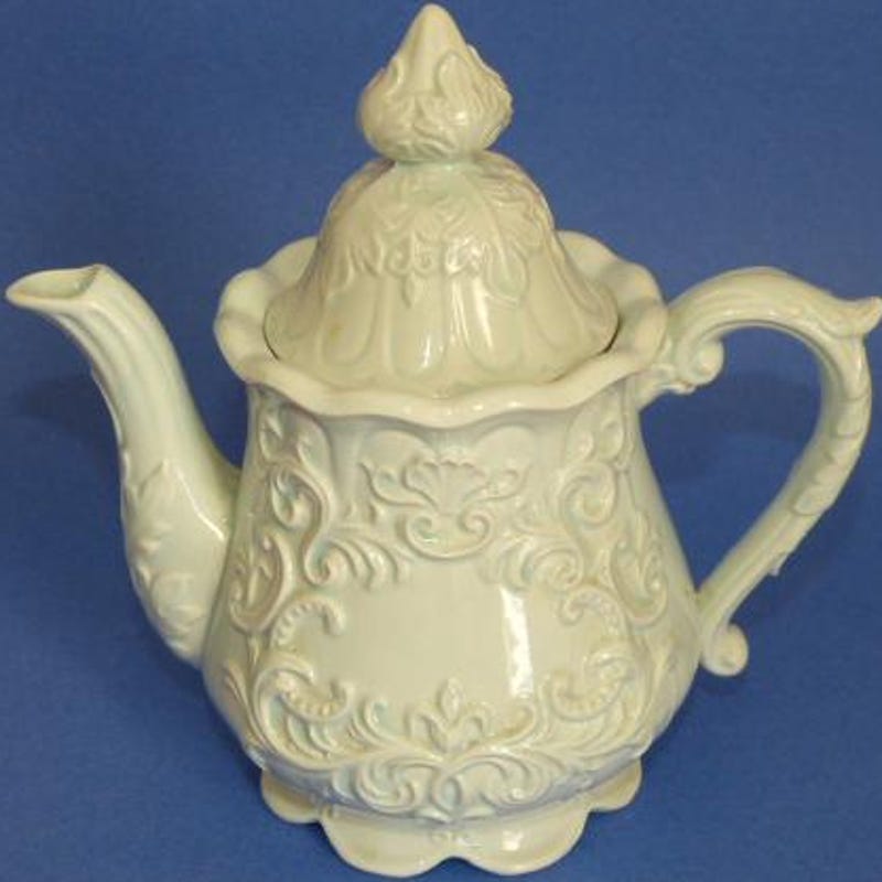 Embossed Teapot - Etsy