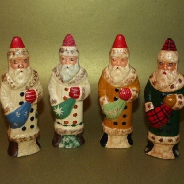 Folk Art Santa - Etsy