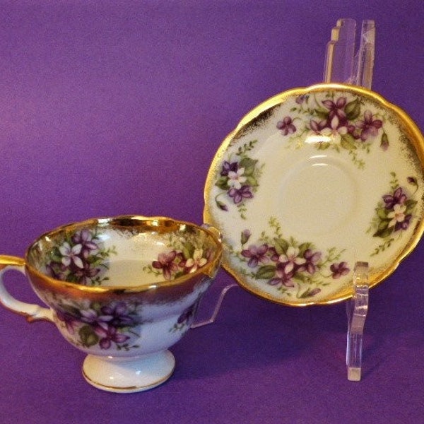 Purple Teacup - Etsy