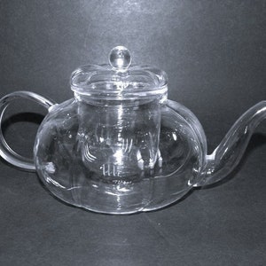 PRIMULA Daisy Clear Glass Lidded Teapot With Infuser 40 Oz. 4.75 S 10.5 ...