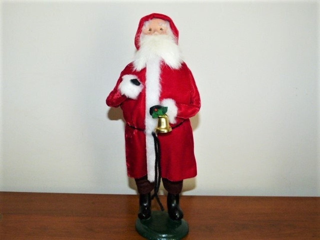 BYERS CHOICE Santa Claus With Gold Bell 12.5” Lumpy Base 1986 - Etsy