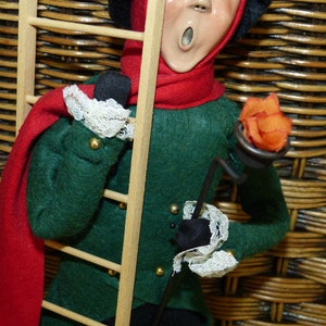 BYERS CHOICE Lamplighter Ladder Torch the Carolers 13.5 - Etsy