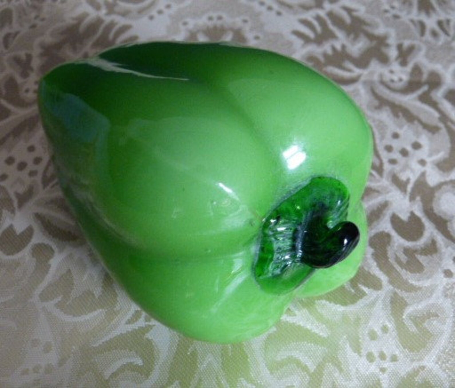 GLASS Green Pepper 5” X 3” - Etsy