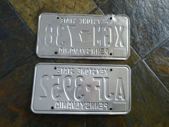 Memorabilia circa 1940 Pennsylvania Keystone State Plate Art ...