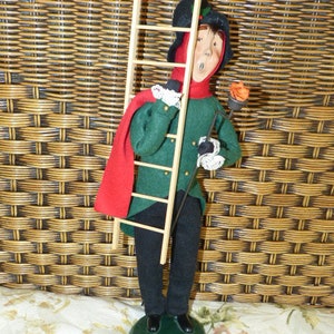 BYERS CHOICE Lamplighter Ladder Torch the Carolers 13.5 - Etsy