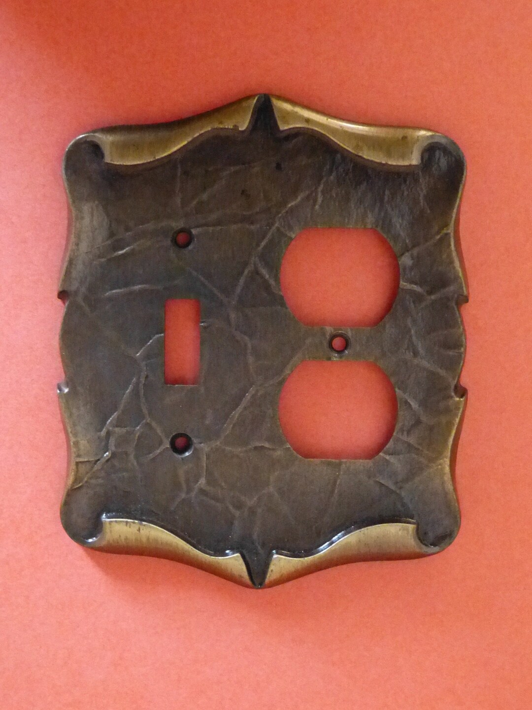 Metal Wall Light Plate Leaf With Veins Motif 5.5 Tall X 4.75 - Etsy