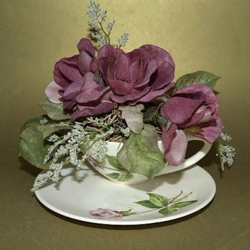 Teacup Flower Arrangements - Etsy