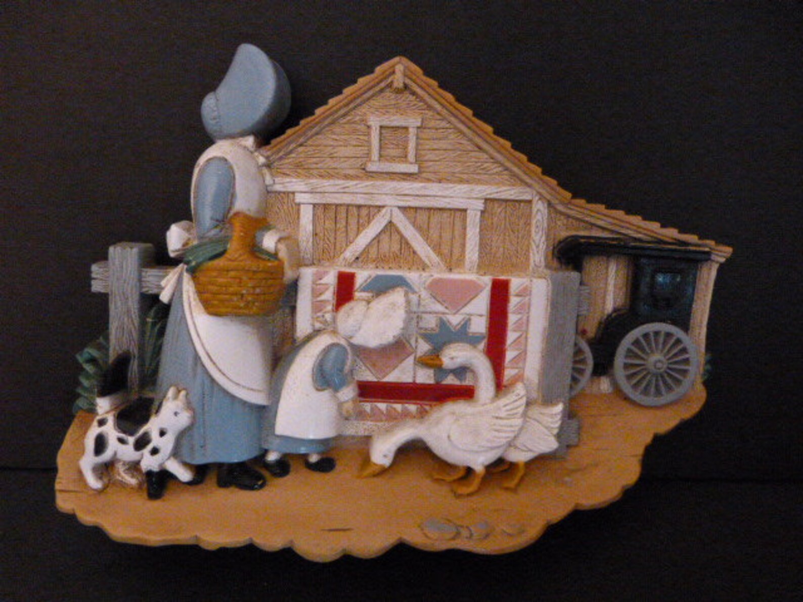 BURWOOD Barnyard Amish Wall Hanging | Etsy