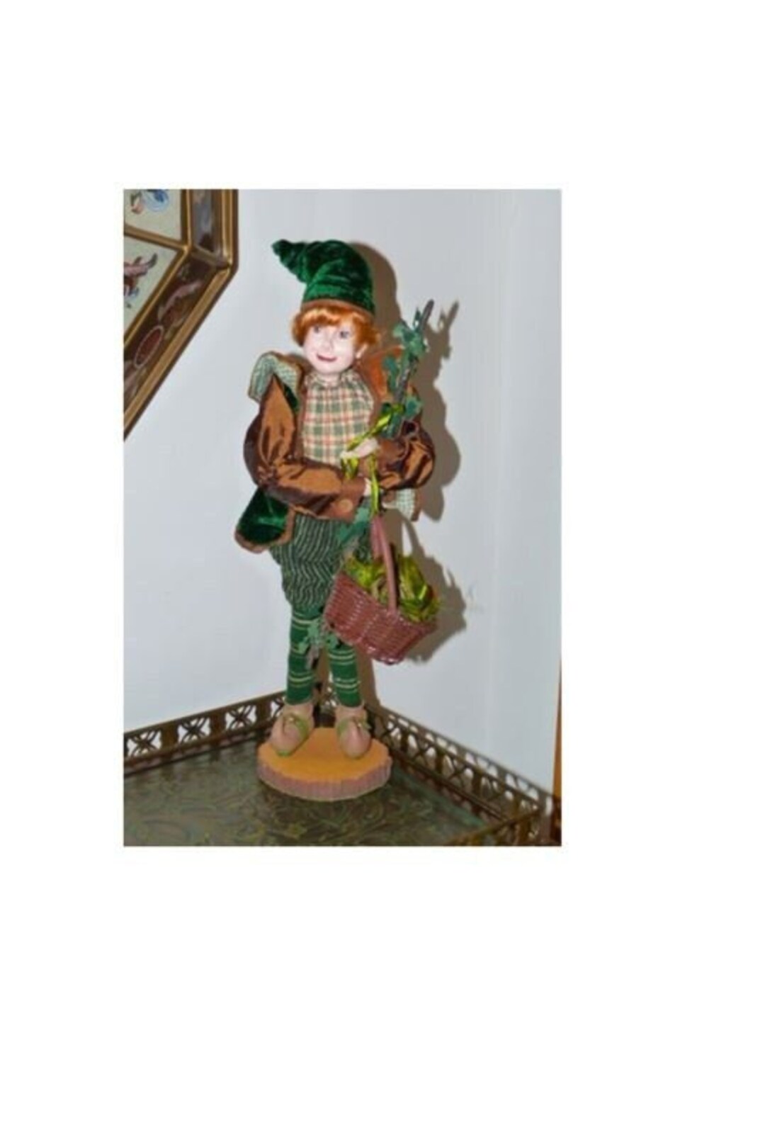 Boy Elf Irish Celtic Figurine Plastic Velvet Clothing St. Patrick’s Day ...