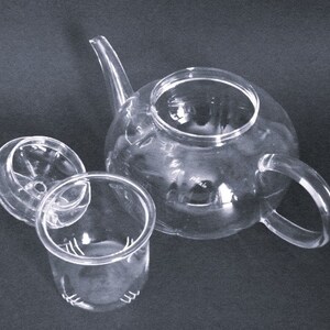 PRIMULA Daisy Clear Glass Lidded Teapot With Infuser 40 Oz. 4.75 S 10.5 ...