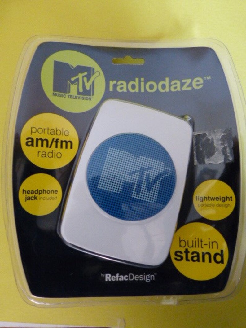 MTV RADIODAZE Am Fm Collectible Transistor Portable Radio - Etsy