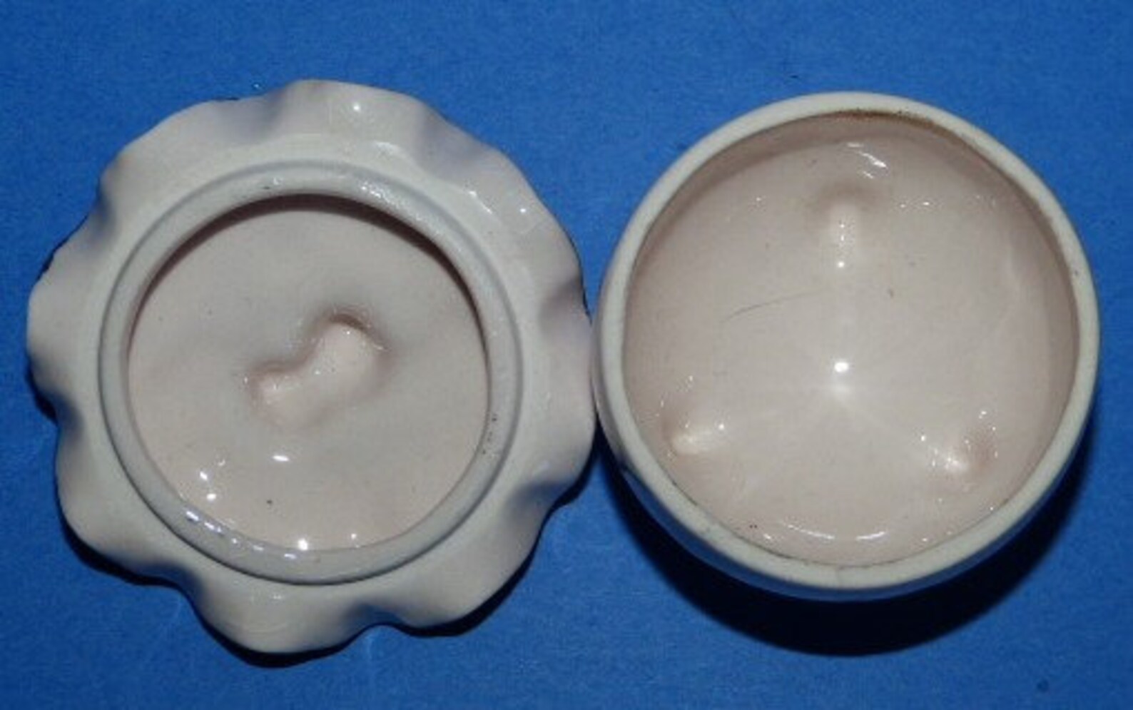 Perfume Bottle & Powder Box Dresser Set Ceramic Cream Gold - Etsy