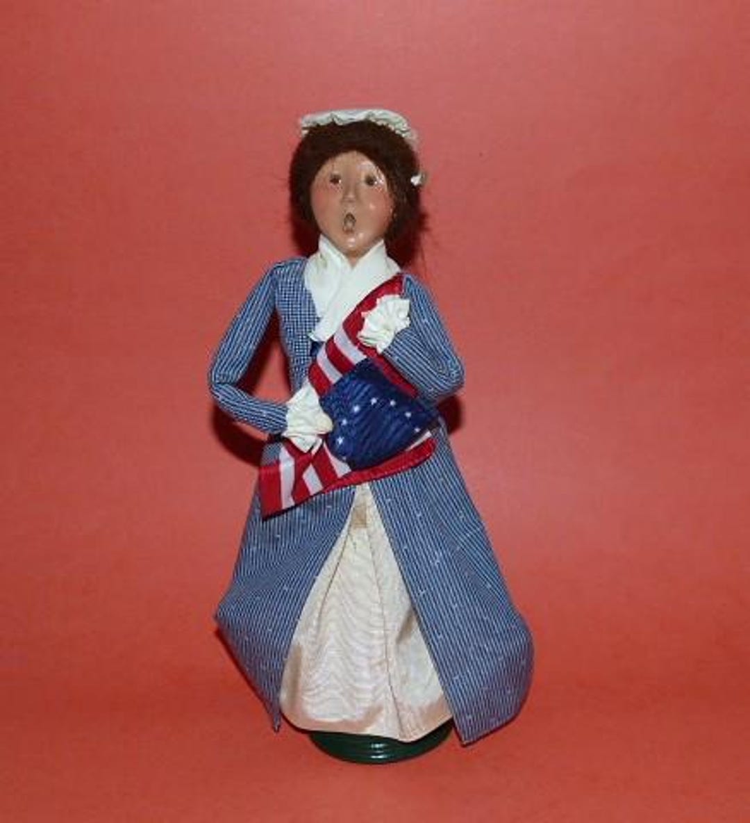 BYERS' CHOICE Betsy Ross With Colonial Flag Fourth of July Colonial ...